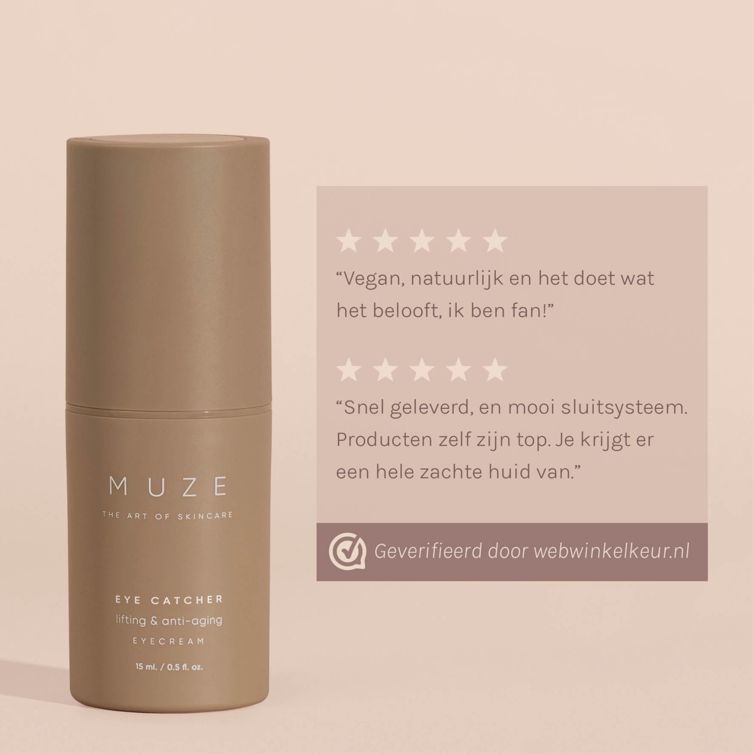 Muze Eye Catcher – liftende, verhelderend oogcrème | MUZE Skincare